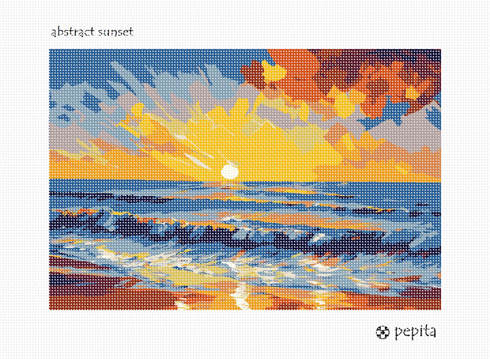 Pepita Needlepoint Catalog Needlepoint Abstract Sunset